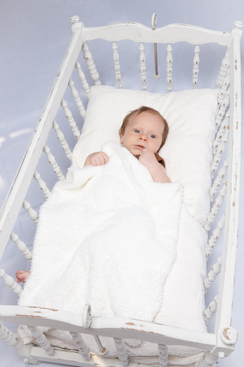 White Solid Double Layered Lovey – Sunset Snuggles