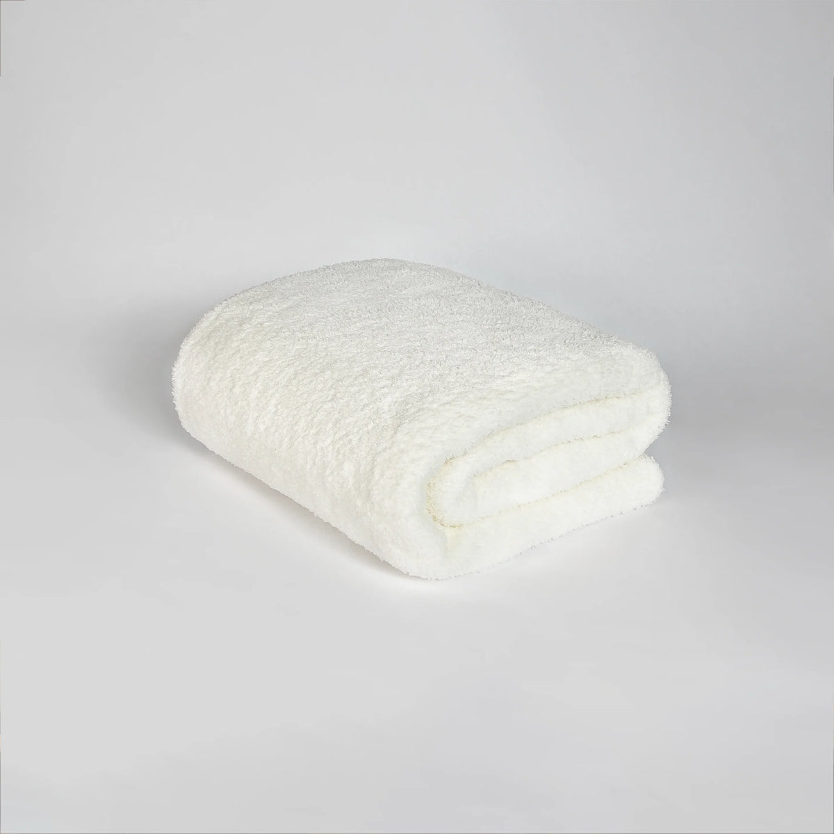 White Solid Double Layered Throw – Sunset Snuggles